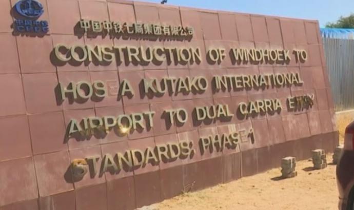 Construction workers from China Railway Seventh Group live behind site ...
