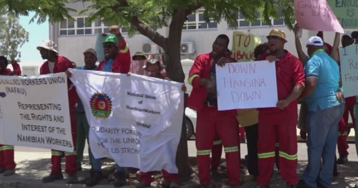 Keetmanshoop Municipality workers demonstrate against council's ...